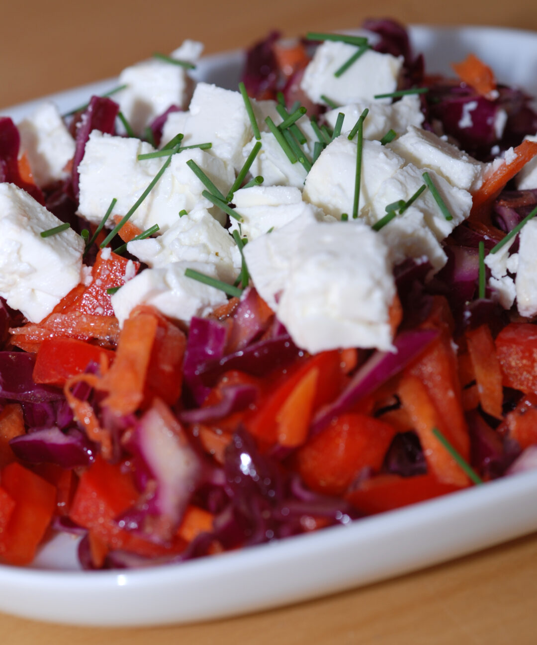 Rotkohlsalat mit Feta | Low Carb - Genau Greta